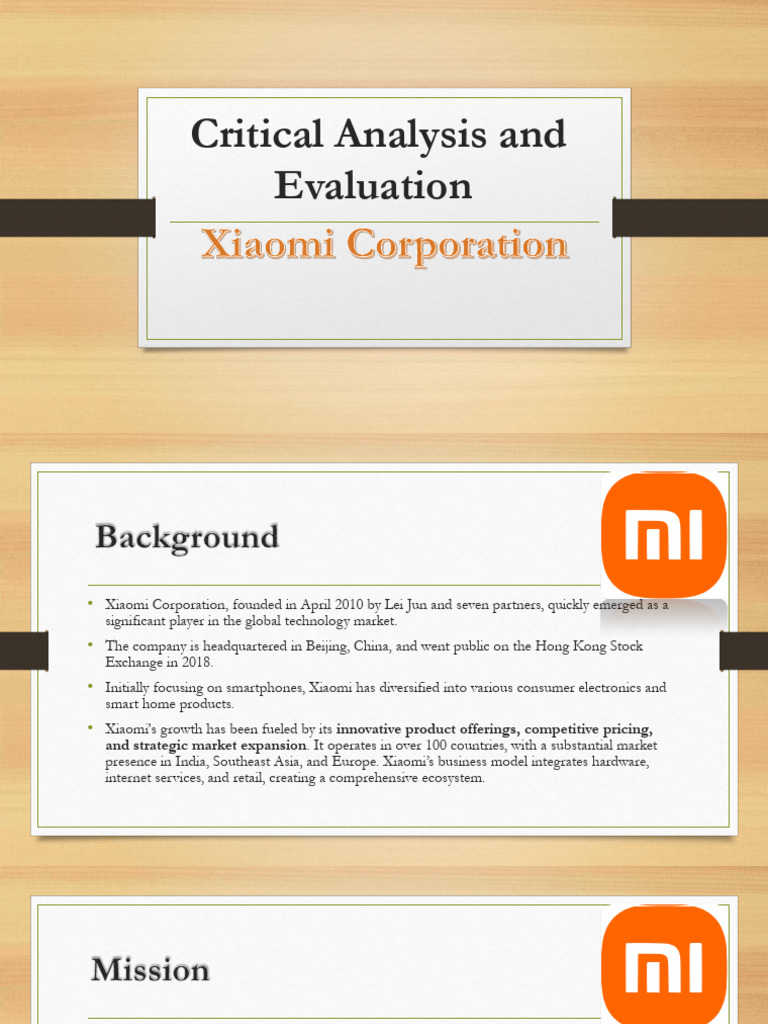 Xiaomi Corporation: SWOT and Strategies Analysis | PDF | Xiaomi | Marketing