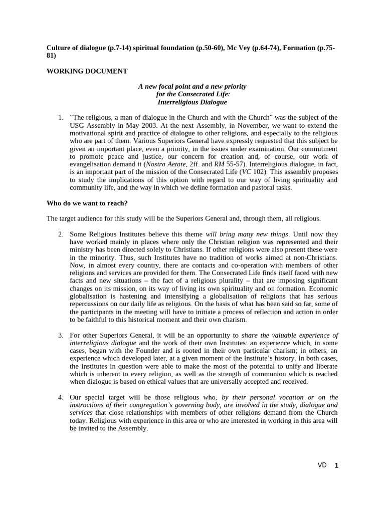 Interreligious Dialogue | PDF | Faith | Interfaith Dialogue