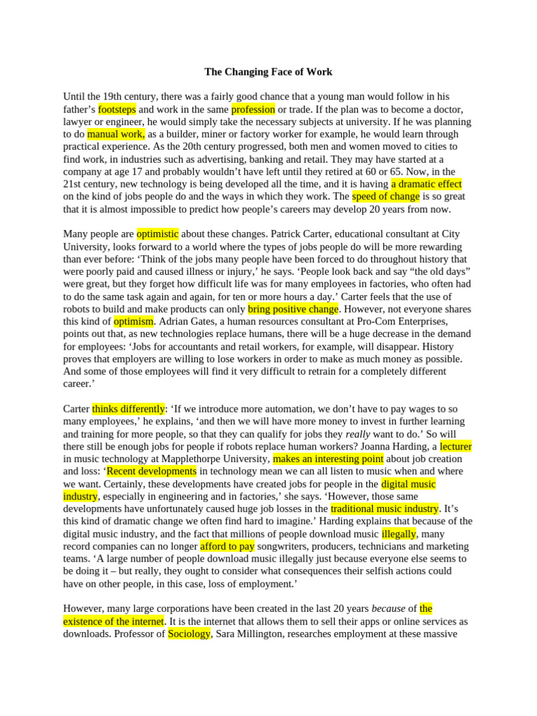 Evolving Trends in Modern Work | PDF | Employment | Business