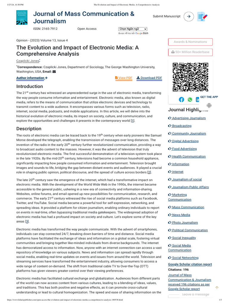 Evolution of Electronic Media Images | PDF | Mass Media | Social Media