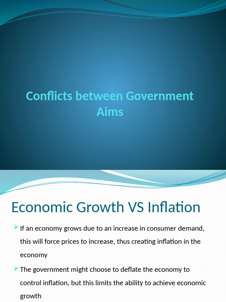 Section 4 Conflict S Between Government Aims | PDF | Finance & Money ...