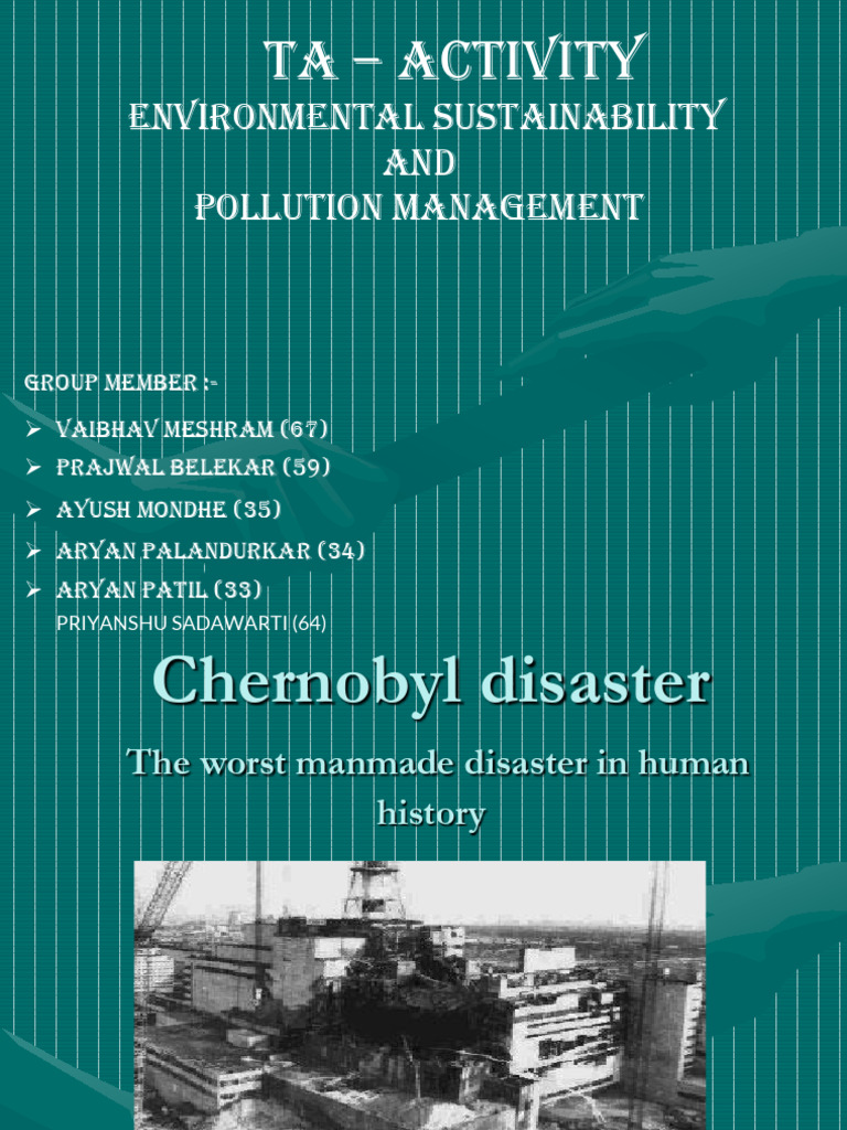 ESPM_TA_Activity | PDF | Chernobyl Disaster | Radioactive Contamination