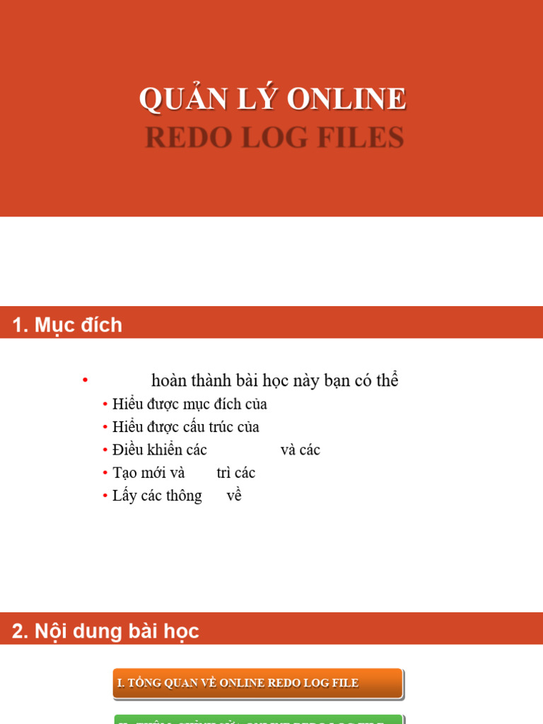 7-Quản lý Online Redo Log Files | PDF