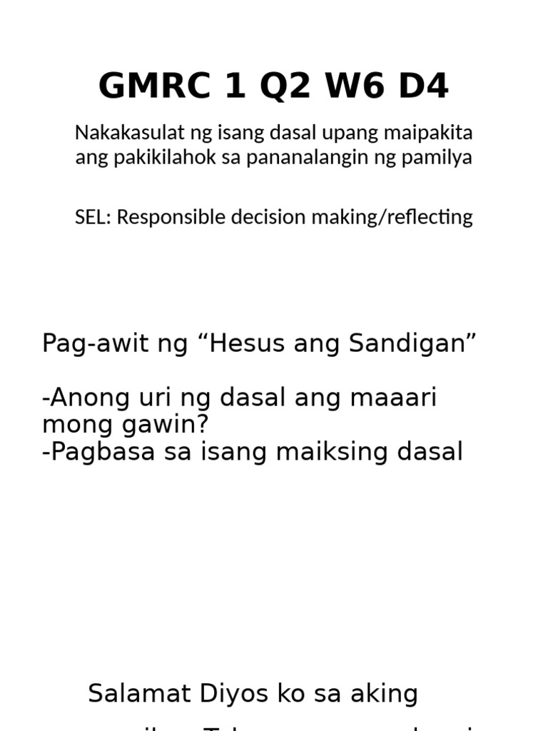 GMRC 1 Q2 W6 D4 | PDF