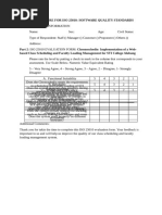 ISO 25010 Software Quality Questionnaire | PDF