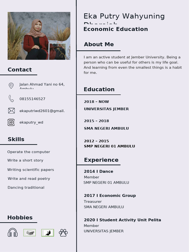 CV Eka Putry W.D | PDF