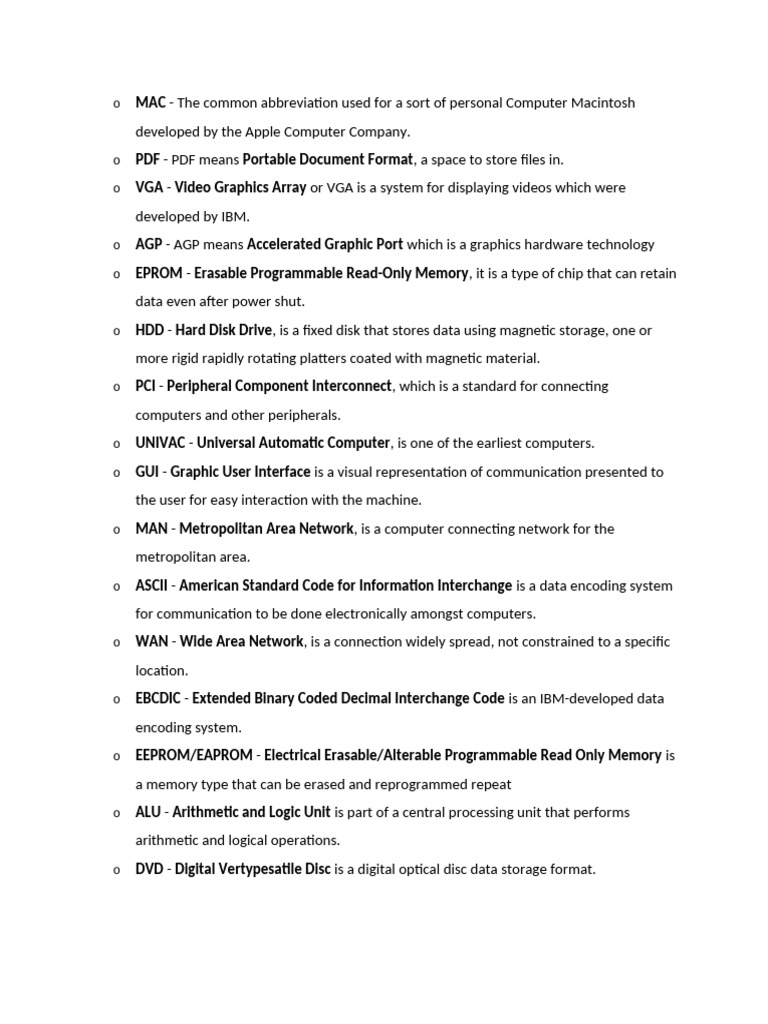 Computer Terminology Glossary | PDF | Hard Disk Drive | World Wide Web
