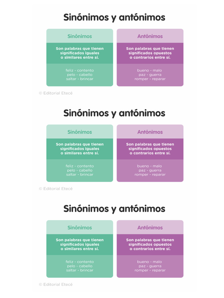 Sinónimos | PDF