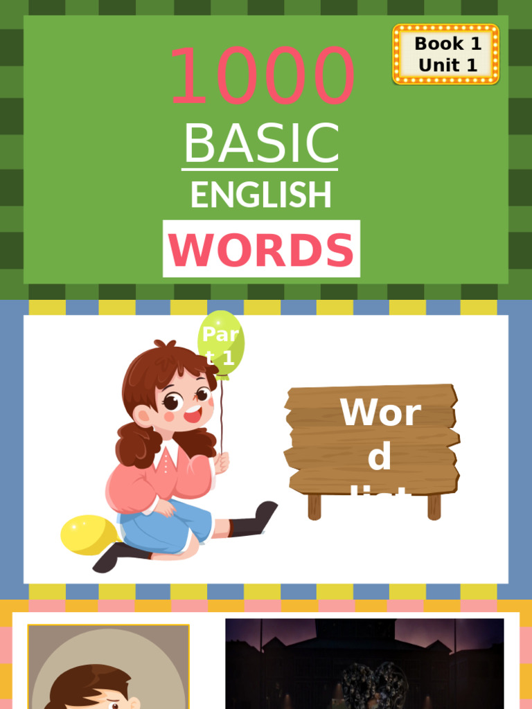 1000 Words Book1 Unit 1 | PDF