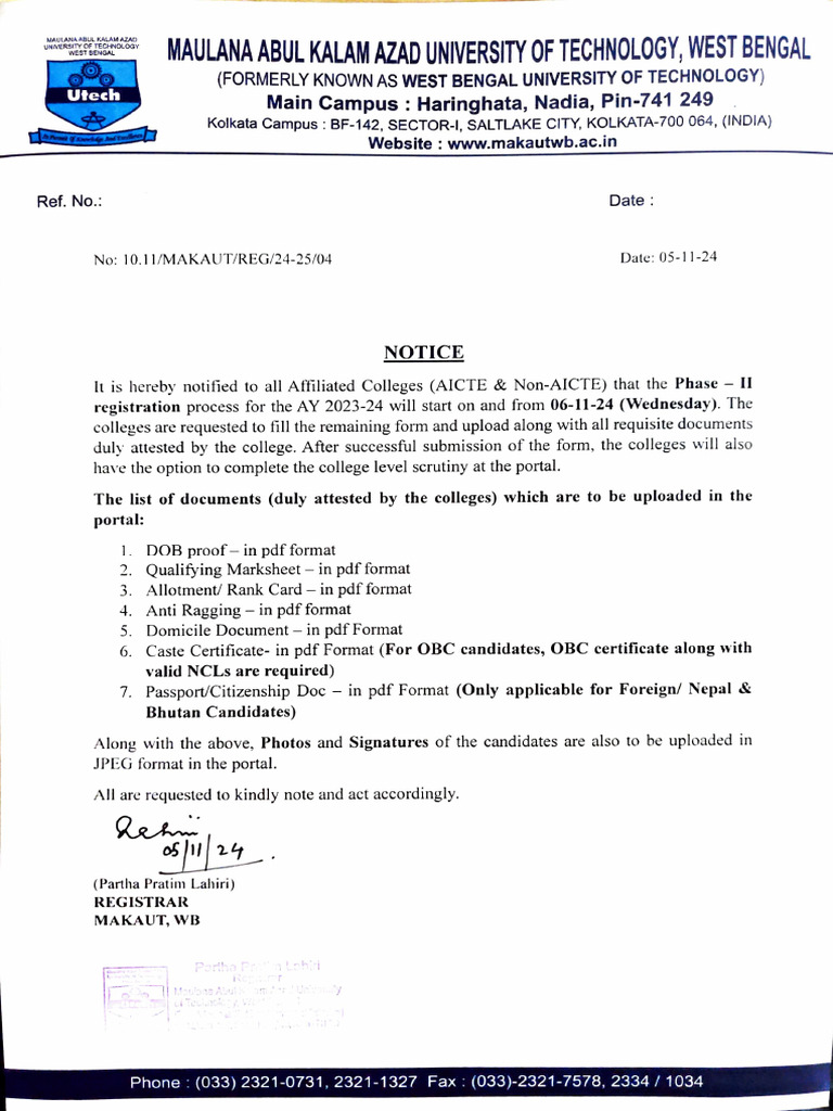 Phase Ii - Notice | PDF