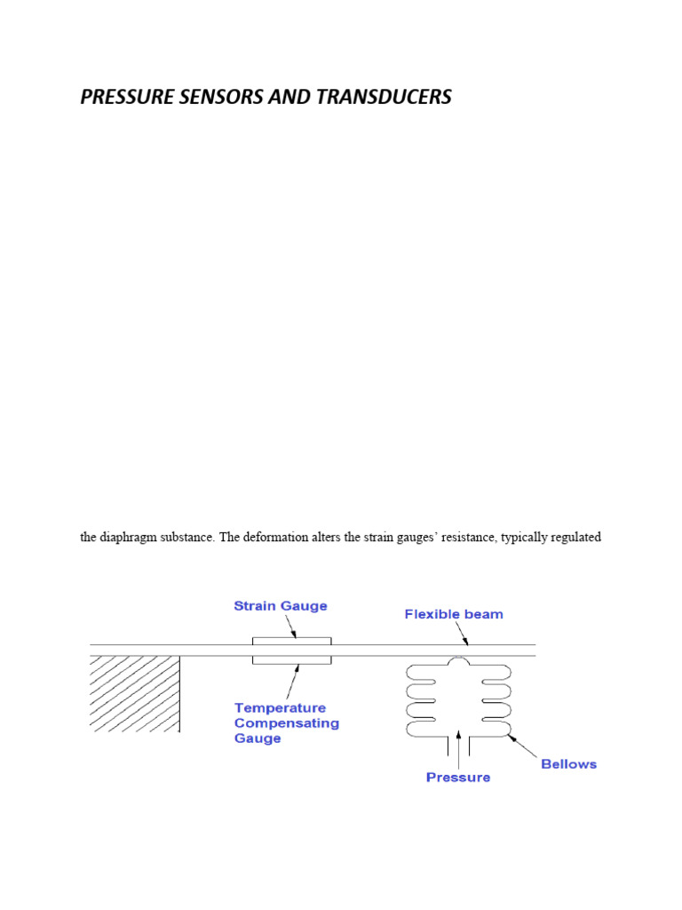 Pressure Sensors | PDF | Pressure Measurement | Vacuum