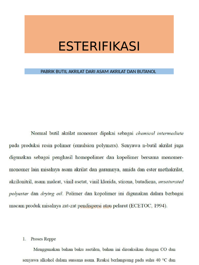 Esterifikasi-2 | PDF