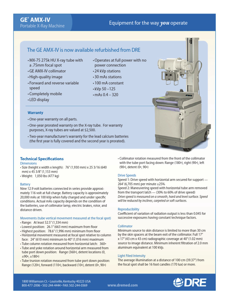 Ge Portabke Amx-700 | PDF