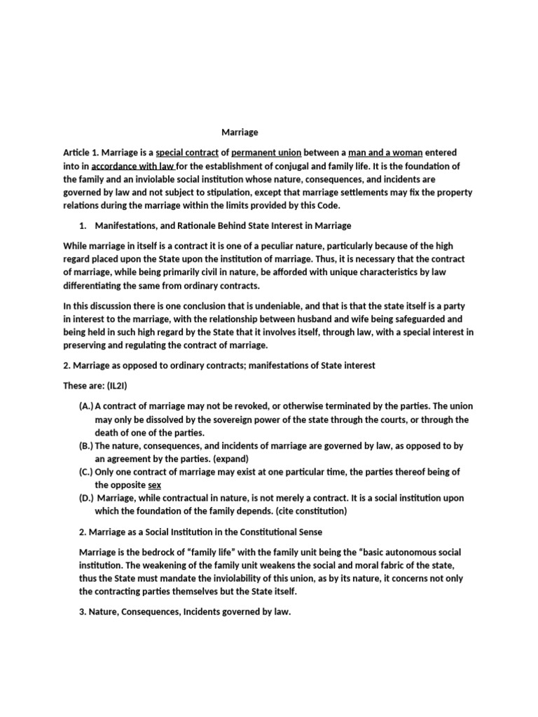 Marriage 1 Pdf Annulment Marriage