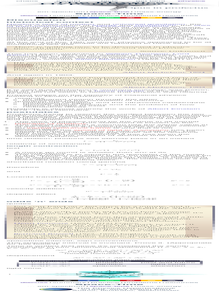Space-Time - The Physics Hypertextbook | PDF | Theory Of Relativity ...