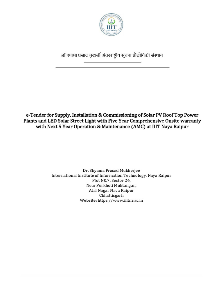 Etender Solar | PDF | Arbitration | Photovoltaics