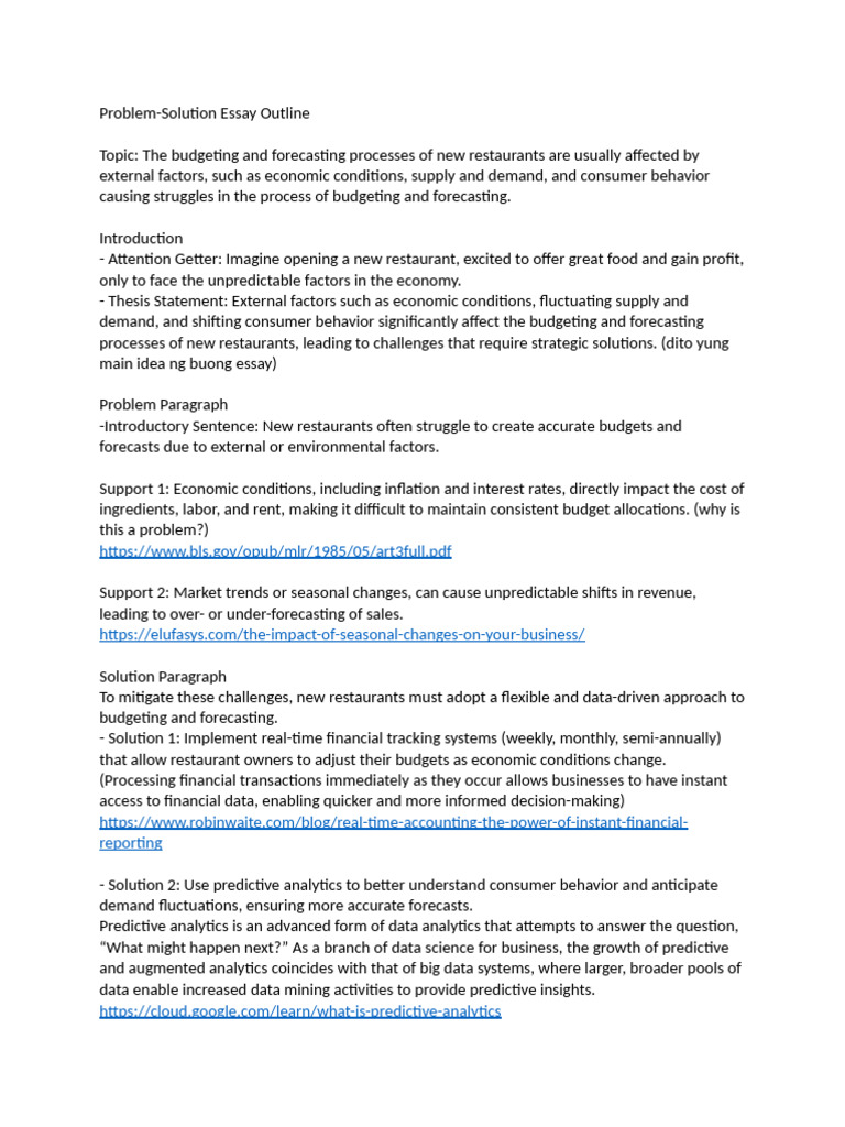 Problem Solution | PDF | Forecasting | Market (Economics)