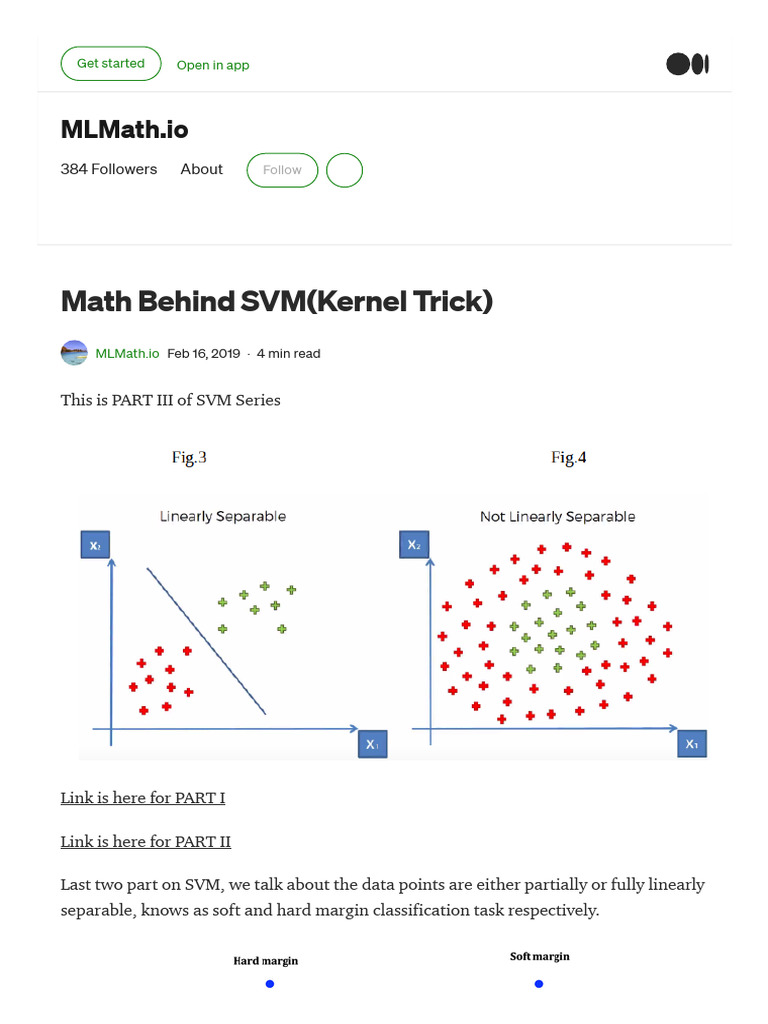 Math Behind SVM (Kernel Trick) - This Is PART III of SVM Series - by ...