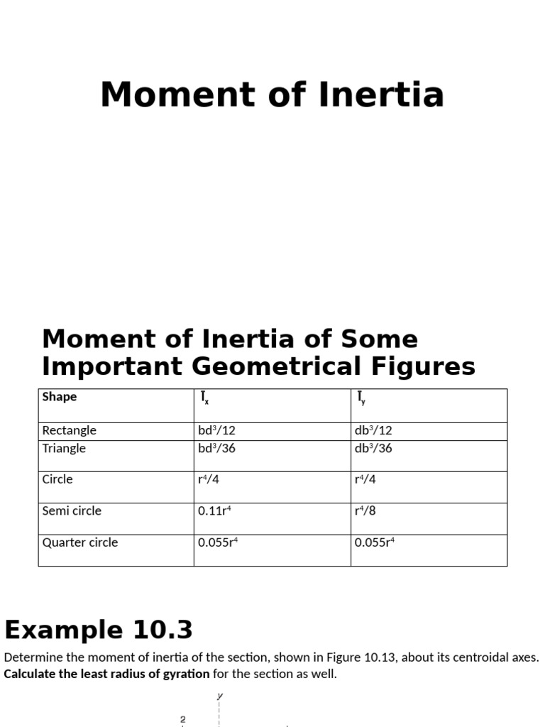 6.1 Moment of Inertia Problems | PDF | Teaching Methods & Materials