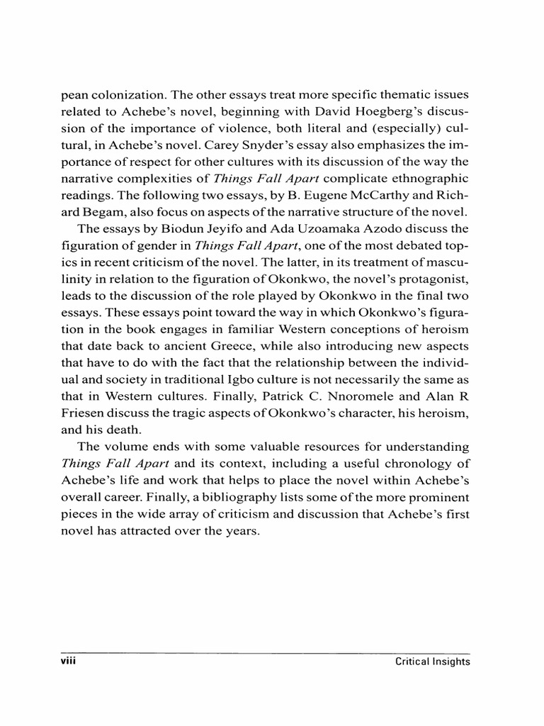 Things Fall Apart, by Chinua Achebe - 12 | PDF