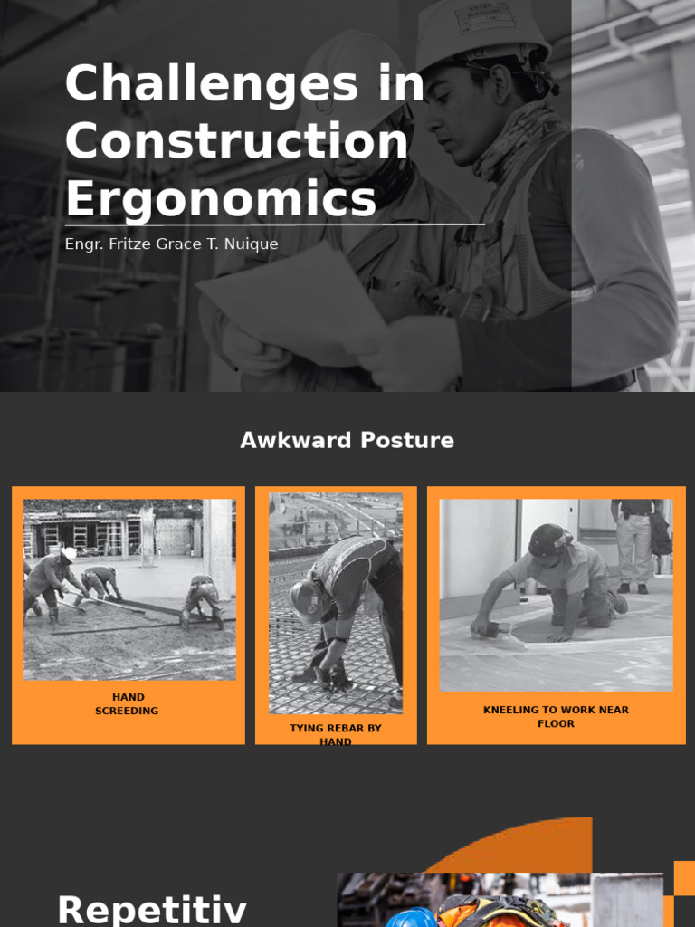 Challenges in Construction Ergonomics Final | PDF