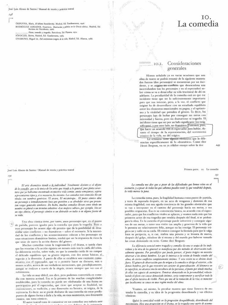 2 Tema 10 La Comedia | PDF