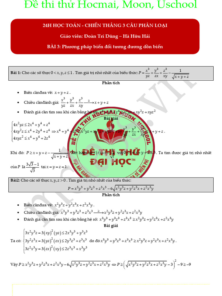 BDT. 1 Bien Doi Tuong Duong Va Ky Thuat Don Bien | PDF