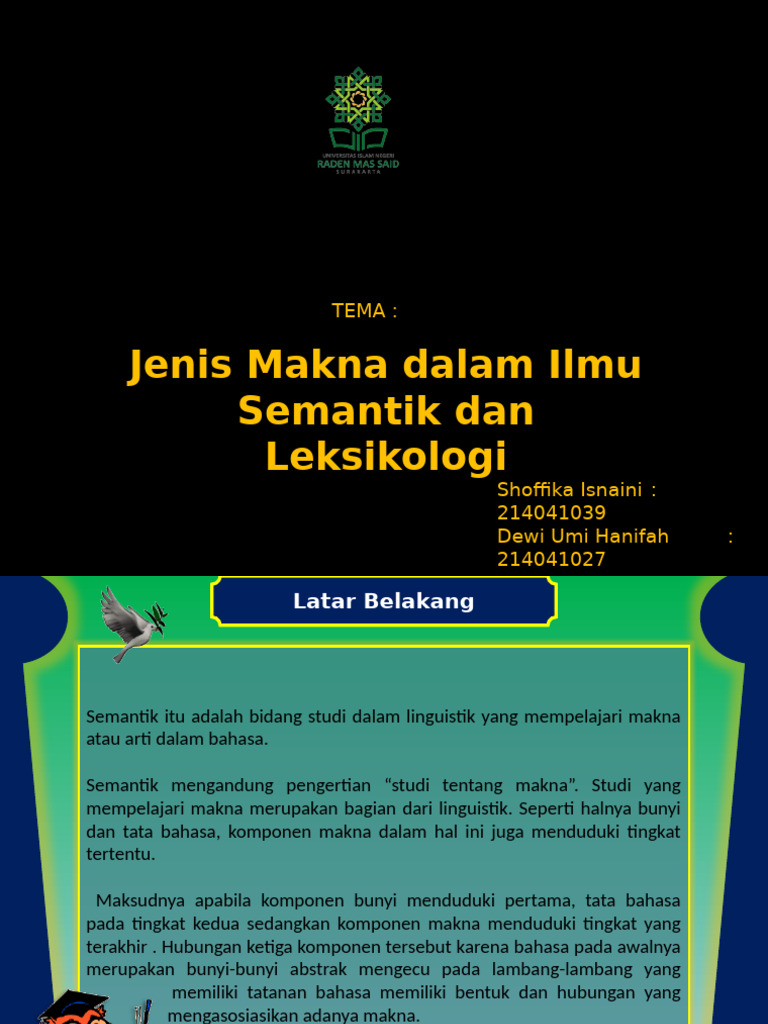 Jenis-Jenis Makna Dalam Semantik | PDF