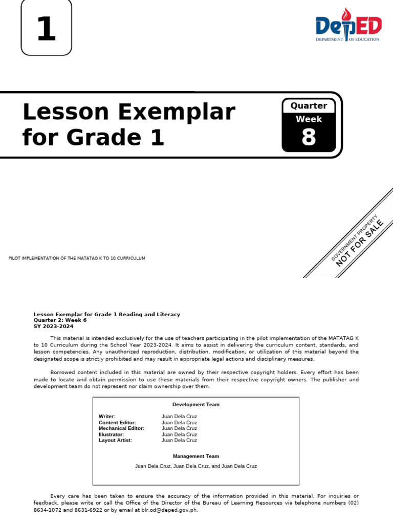 LE Q2 Week 8 Reading & Literacy Matatag - D4 | PDF | Learning | Vocabulary