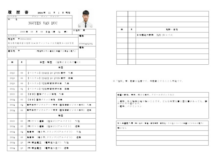 Nguyen Van Duc 2 | PDF