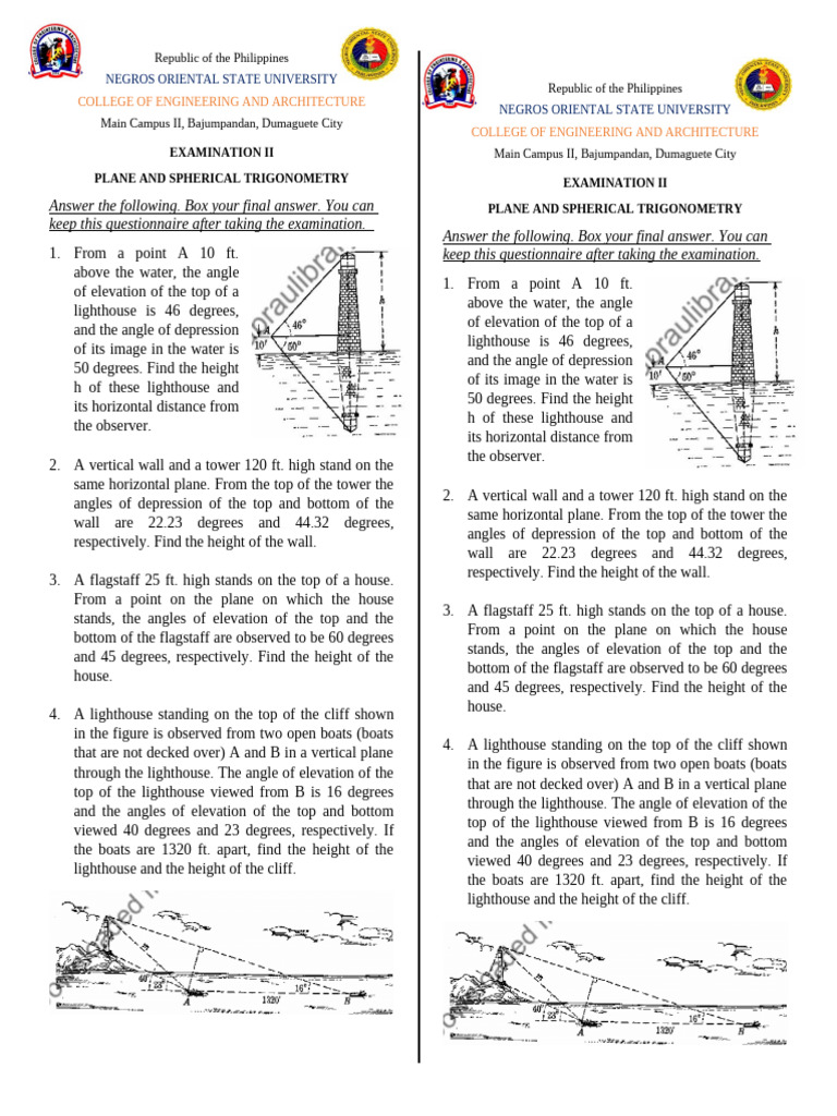 Trigonometry | PDF | Cliff | Geometry