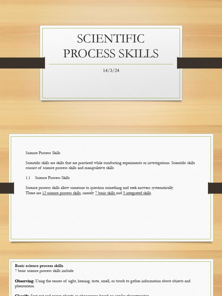 Scientific Process Skills Y5 | PDF | Experiment | Science