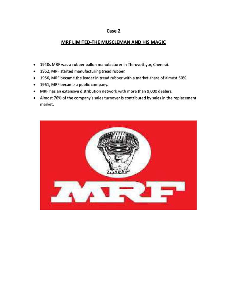 Stats Project On MRF | PDF