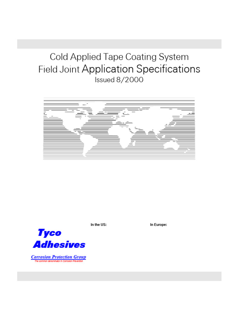 Cold Applied Field Joint Wrap - 1 | PDF | Pipe (Fluid Conveyance ...