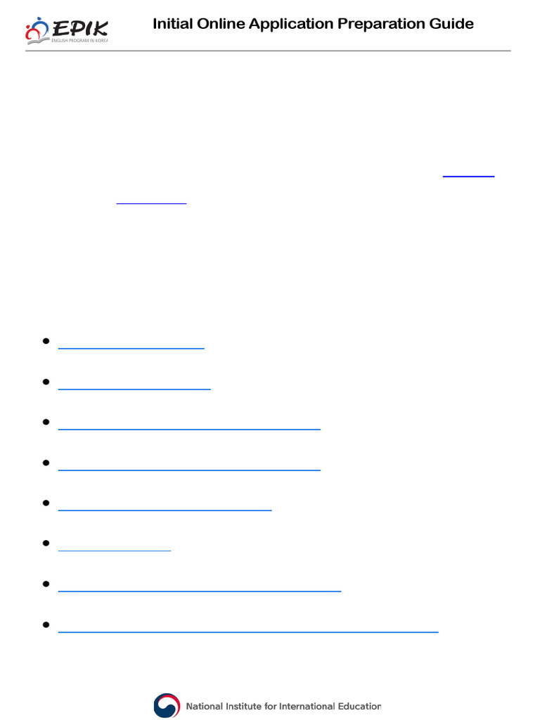 epik application guide | PDF