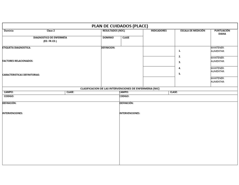 Formato Place | PDF | Enfermedades y trastornos | Especialidades Medicas