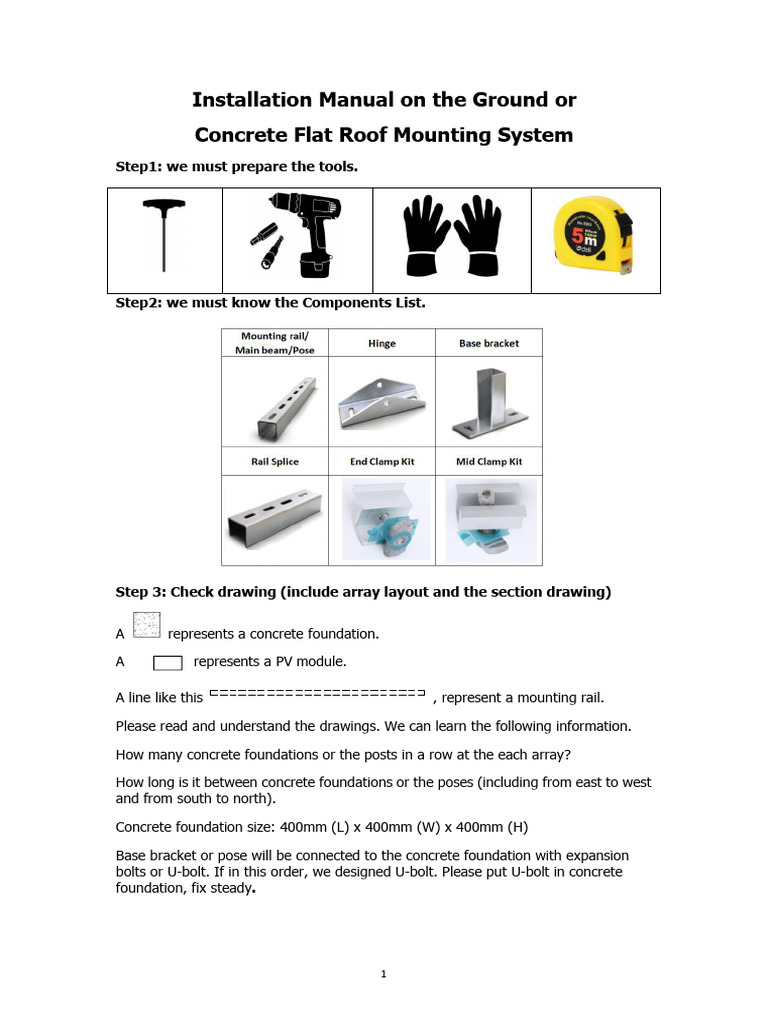 Ground installation manual | PDF