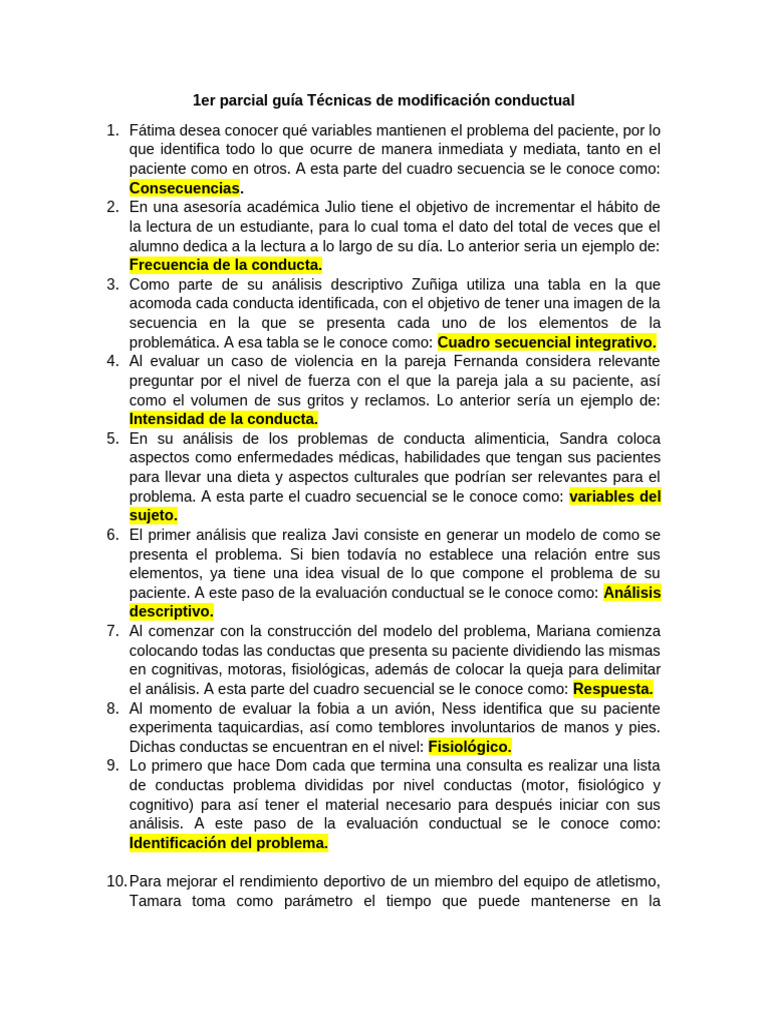 GUÍA - Técnicas de Modificación Conductual | PDF | Modificación de ...