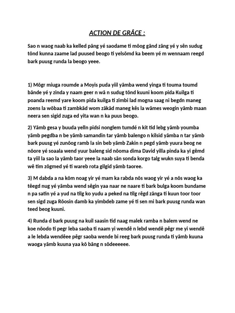 Action de grâce-WPS Office | PDF