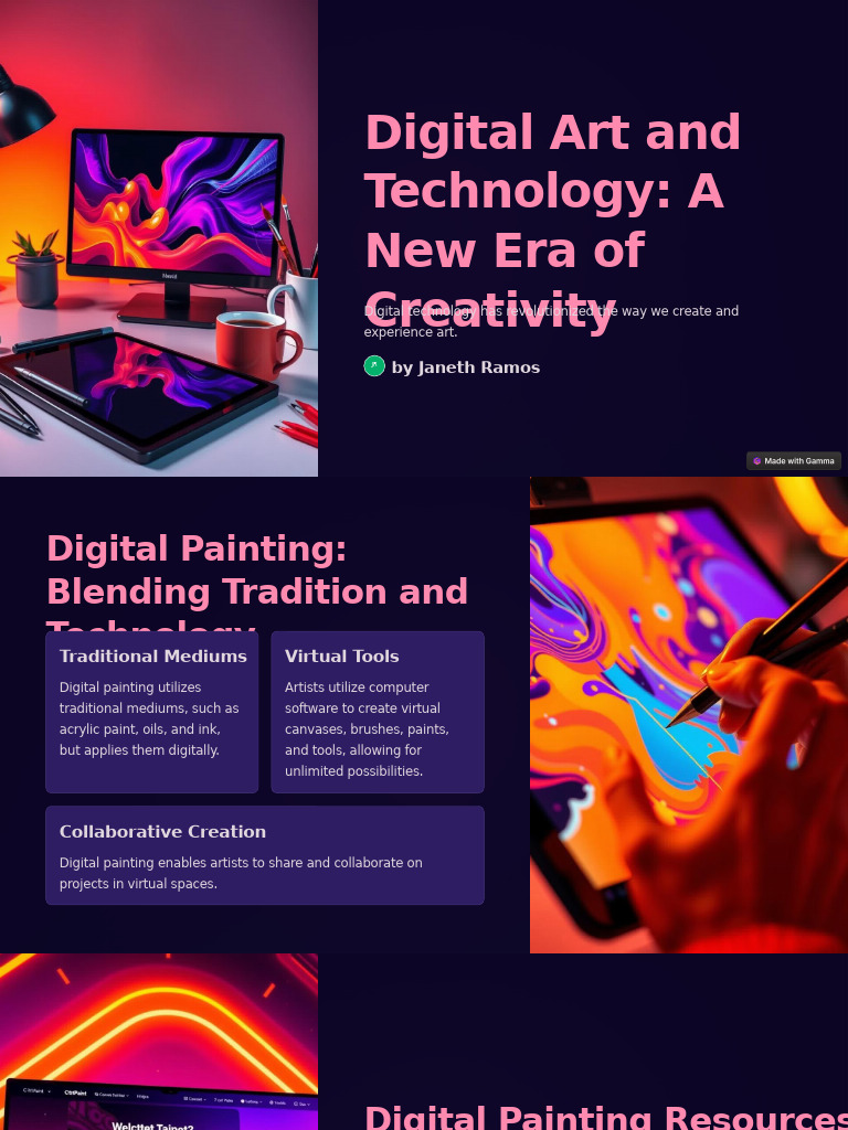 Digital Art and Technology A New Era of Creativity | PDF | Medical ...