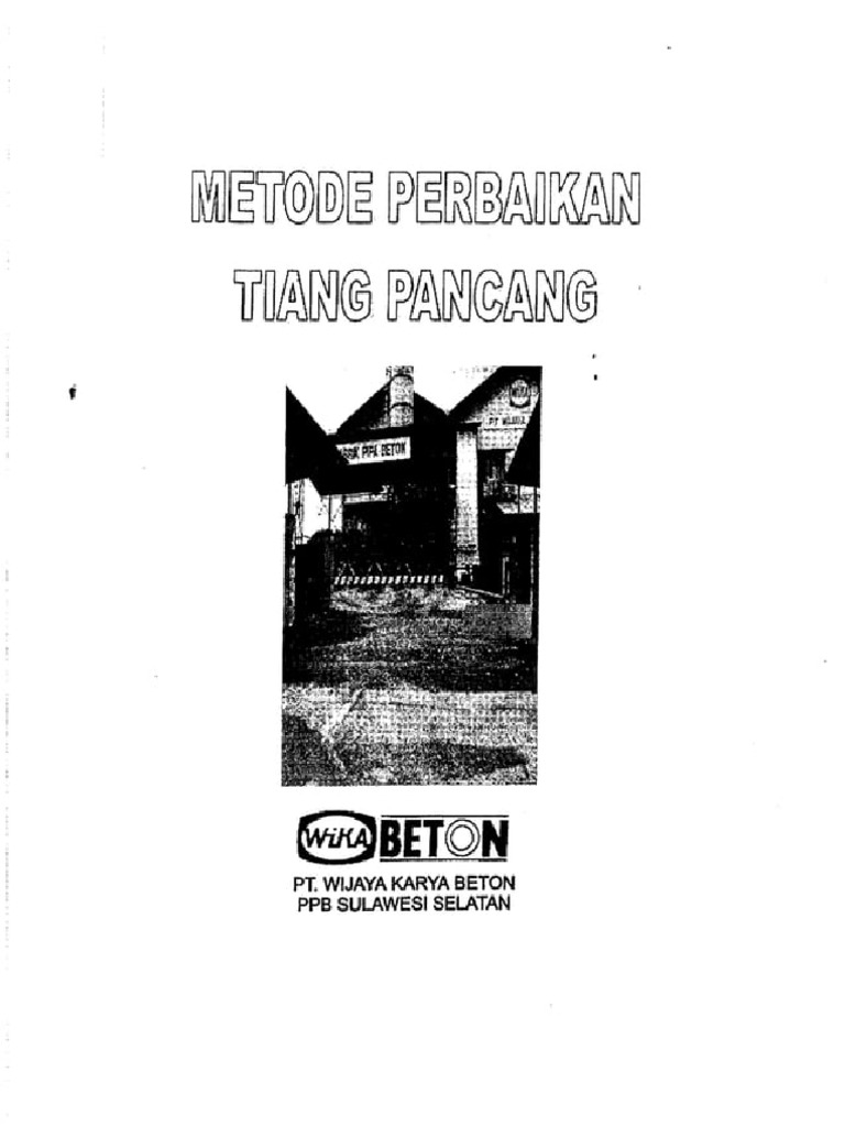 Metode Perbaikan Tiang Pancang | PDF