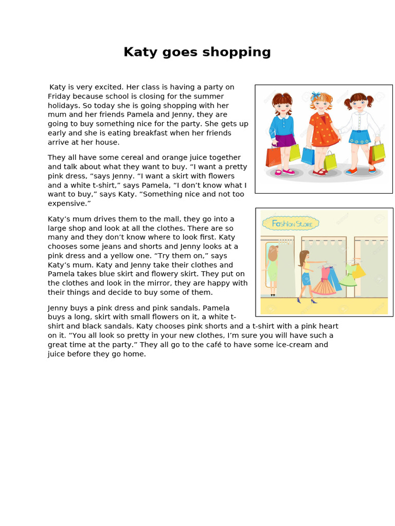 Unit 3 - Reading Shopping | PDF