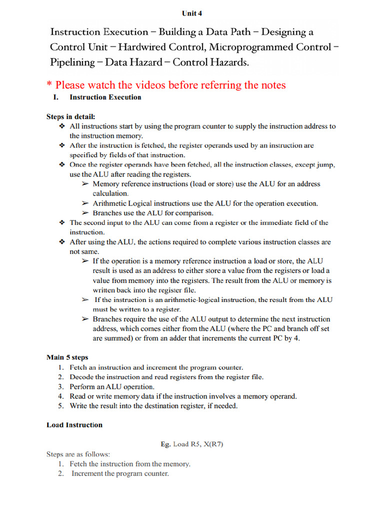Unit-4 Processor in DPCO | PDF Unit-4 Processor in DPCO | PDF