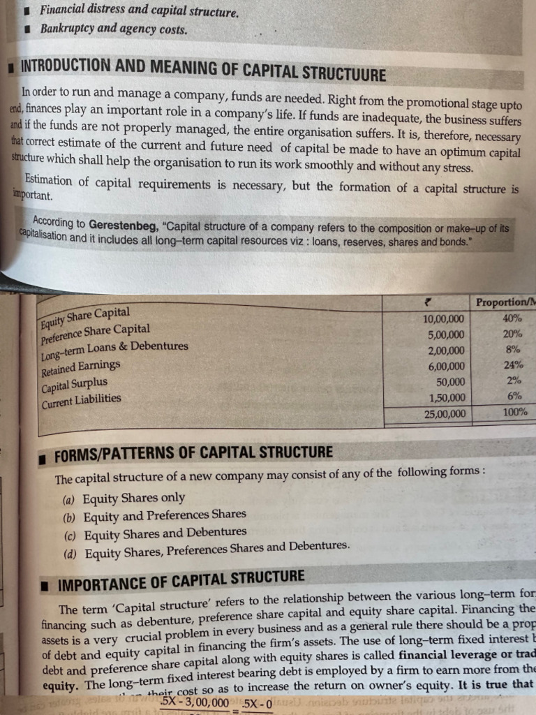 Capital Structure | PDF