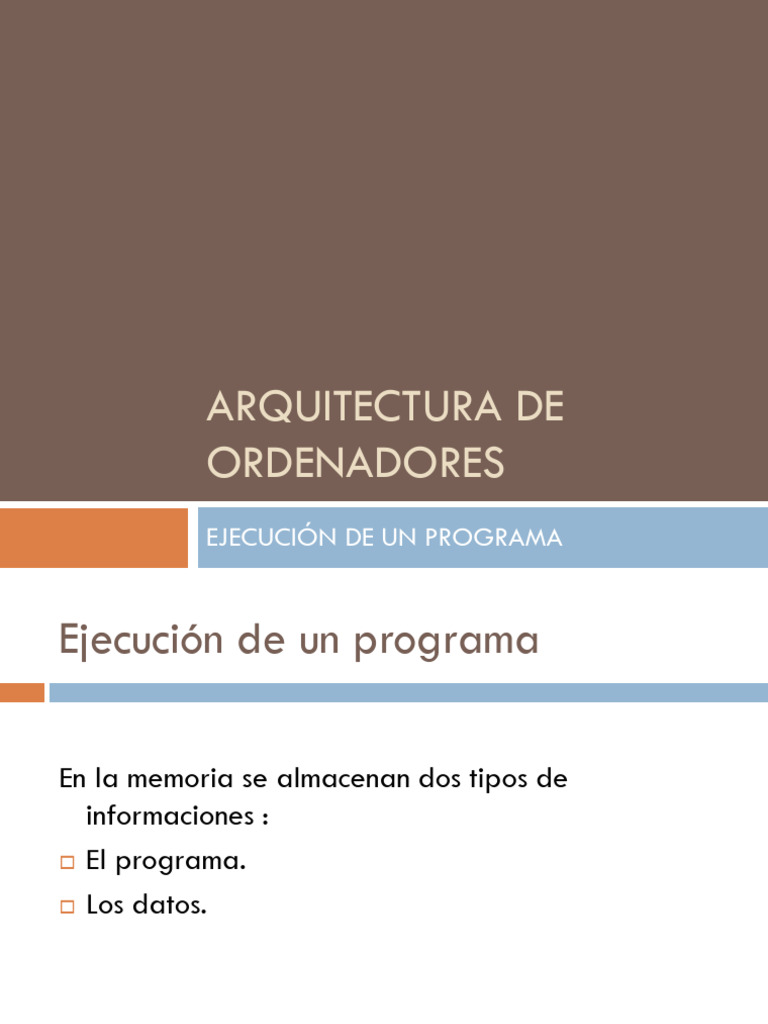 UT01 EjecucionPrograma | PDF
