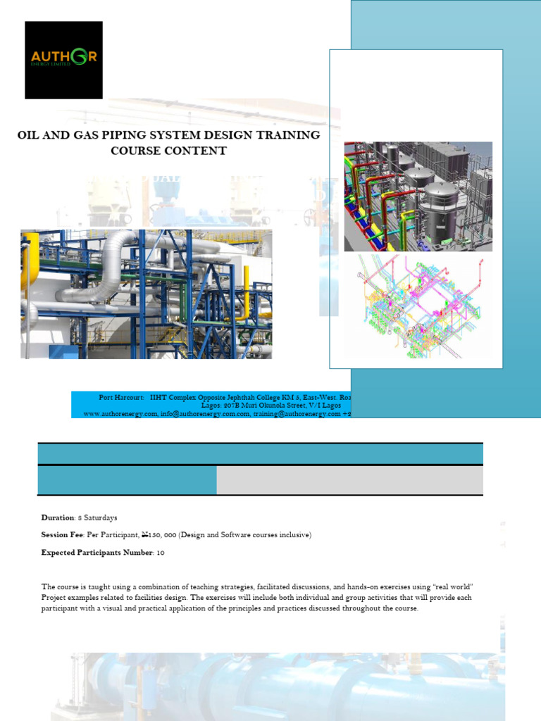 Author Energy Piping System Design Brochure - Updated | PDF | Pipe ...