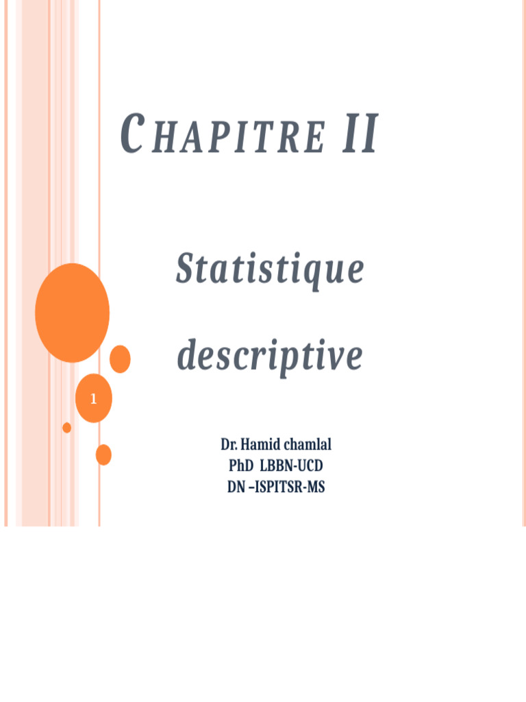 Chapitre 3 | PDF | Indicateur de dispersion | Médiane (statistiques)
