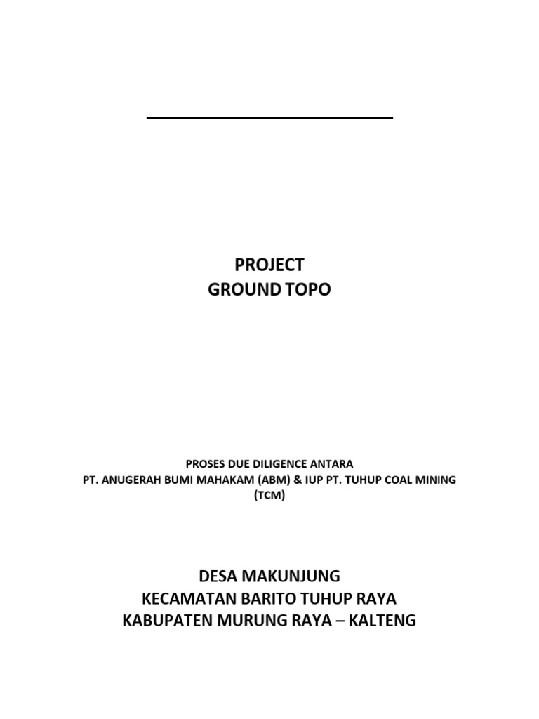 TOR-Ground Topo PT TCM - 131124 2 | PDF