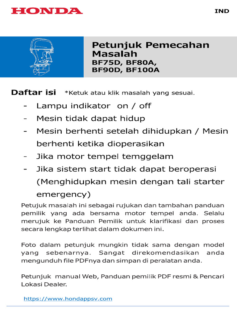 Trouble Shooting BF 90 - IDN | PDF