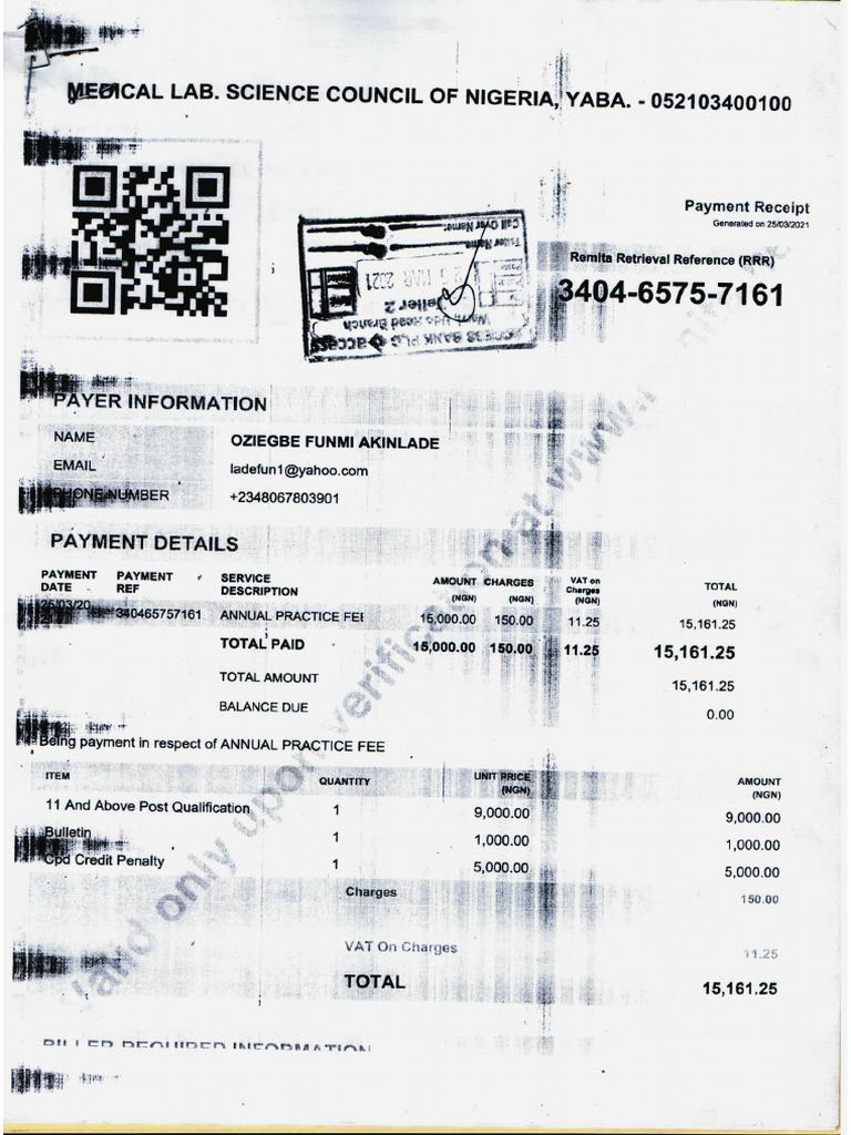 2021 Receipt | PDF